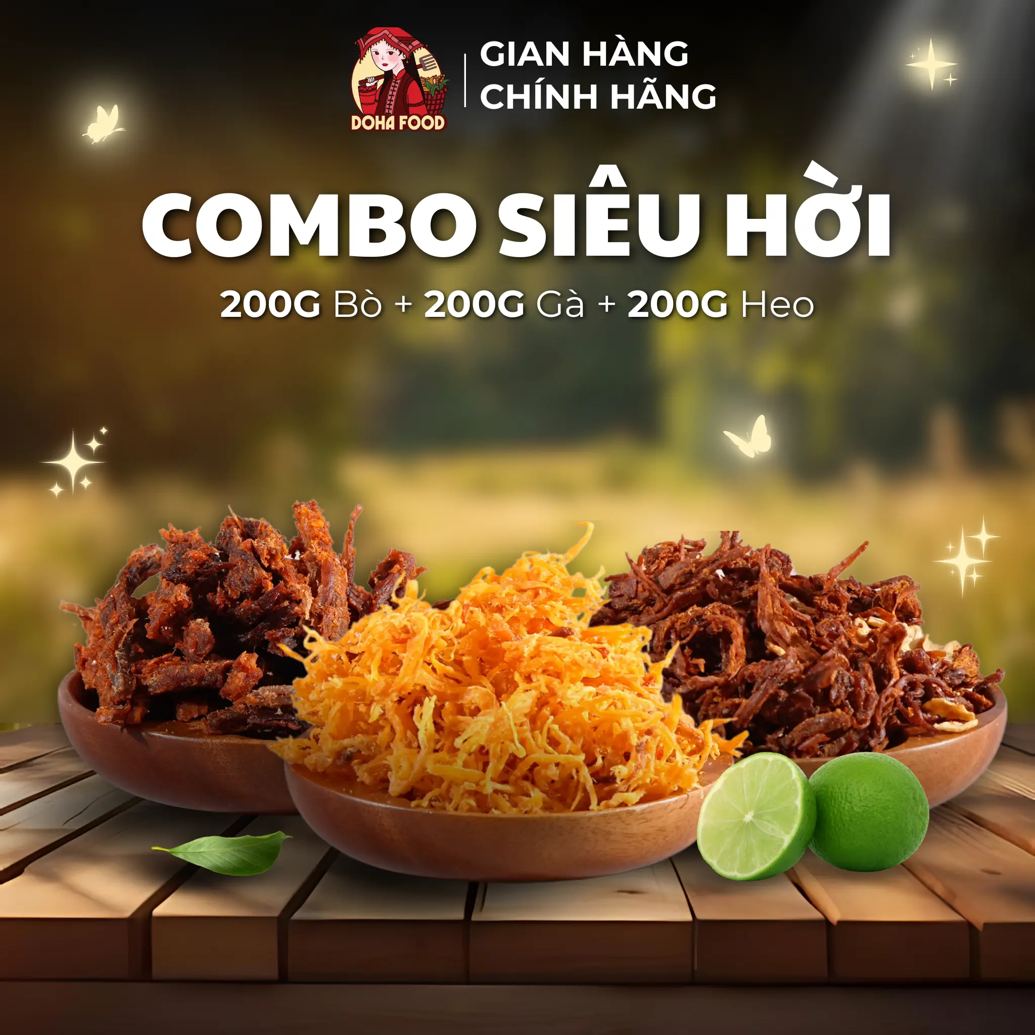 Combo "Siêu Hời Ăn Vặt Cùng Doha Food" - Doha food